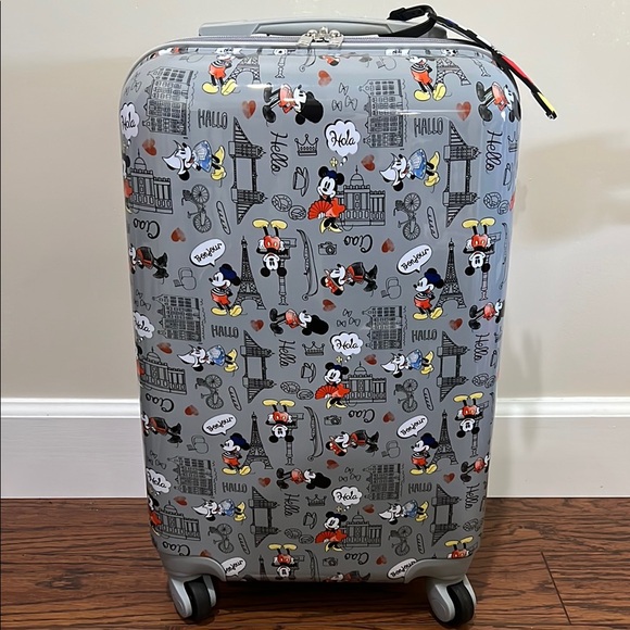 Disney | Other | Disney Mickey Mouse Carry On Spinner Luggage With ...